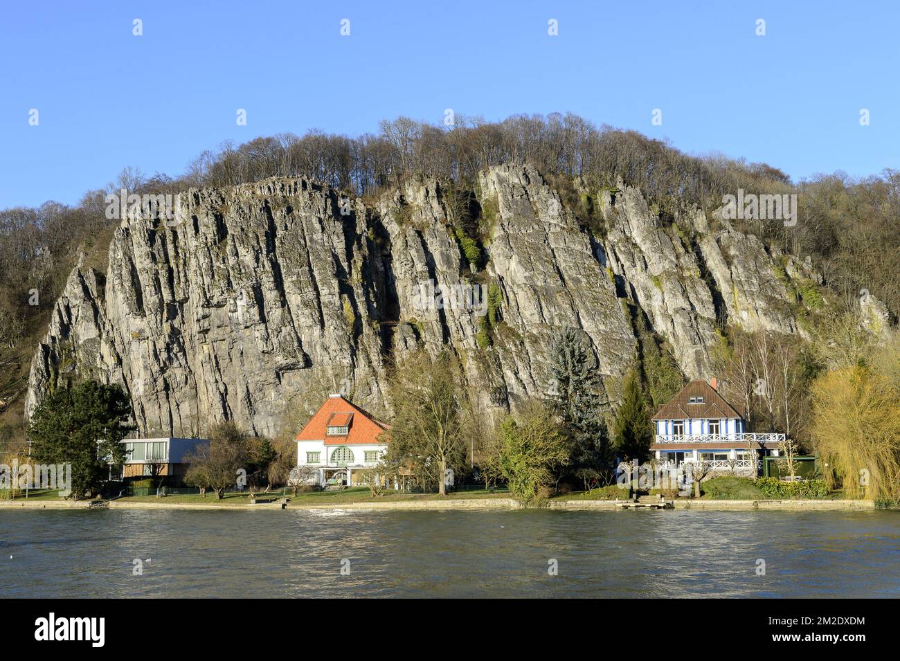 Wepion a small city along the river Meuse Wepion le long de la Meuse et ...