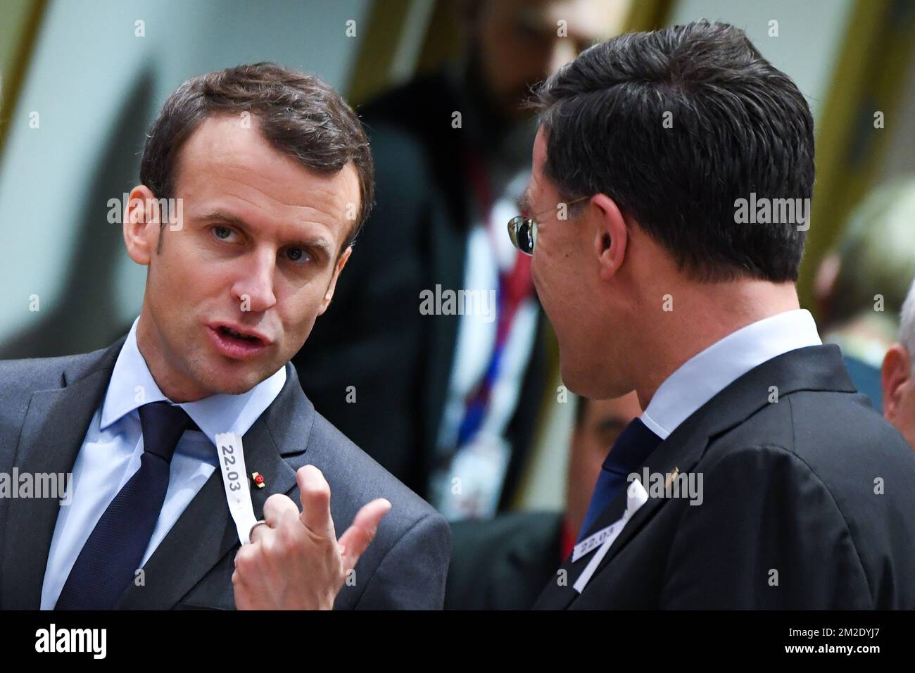 President of France Emmanuel Macron and Prime Minister of the ...