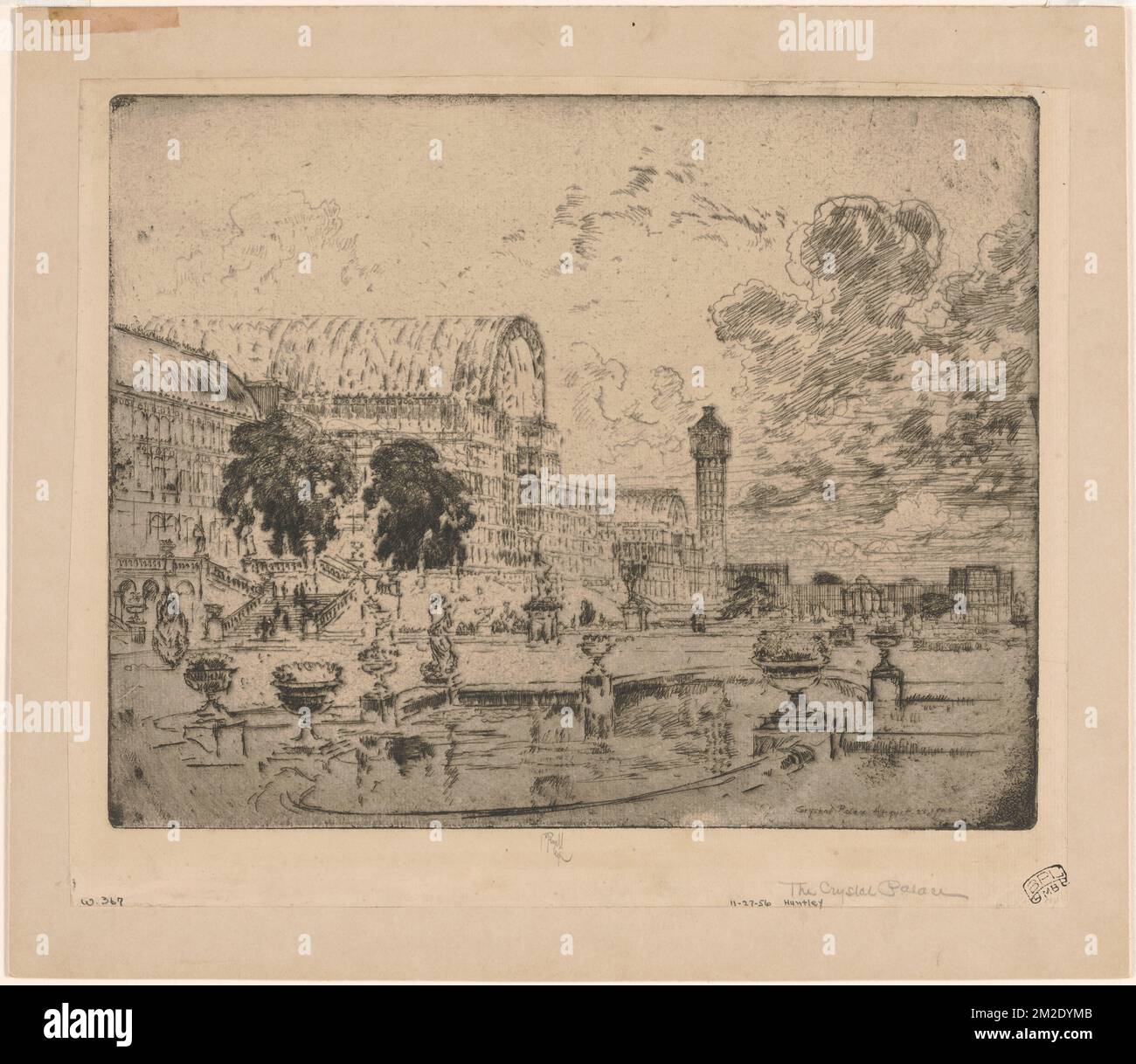 The Crystal Palace , Exhibition buildings, Fountains. Joseph Pennell ...