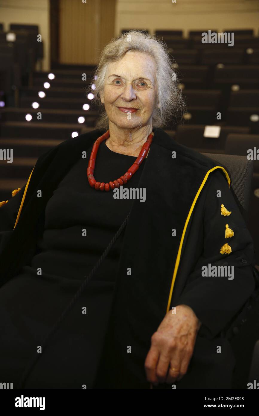 Professor Dame Gillian Beer poses for the photographer at the ...