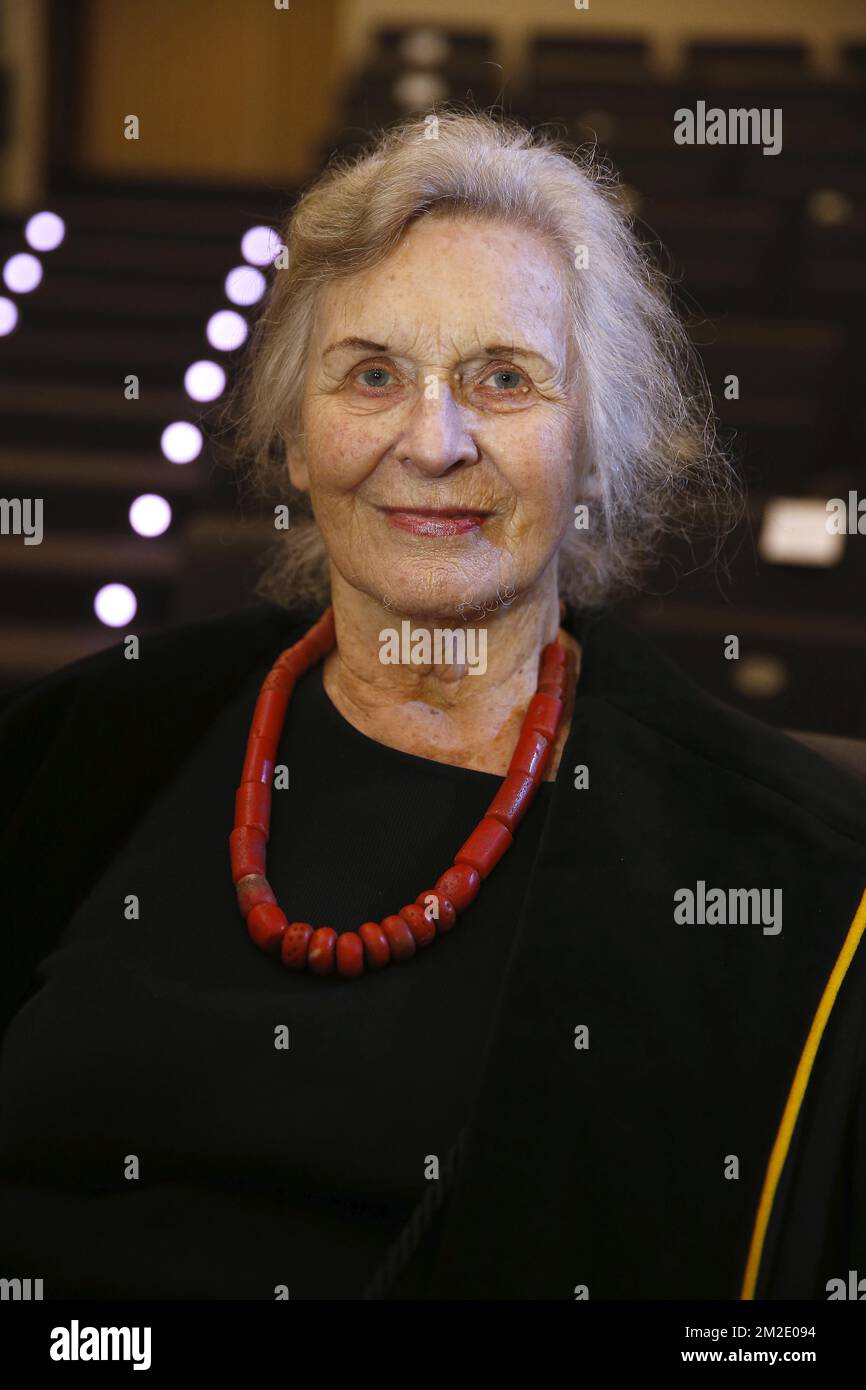 Professor Dame Gillian Beer poses for the photographer at the ...