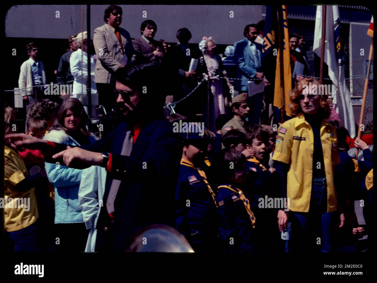 Cub Scouts at reenactment of Paul Revere's ride, Somerville ...