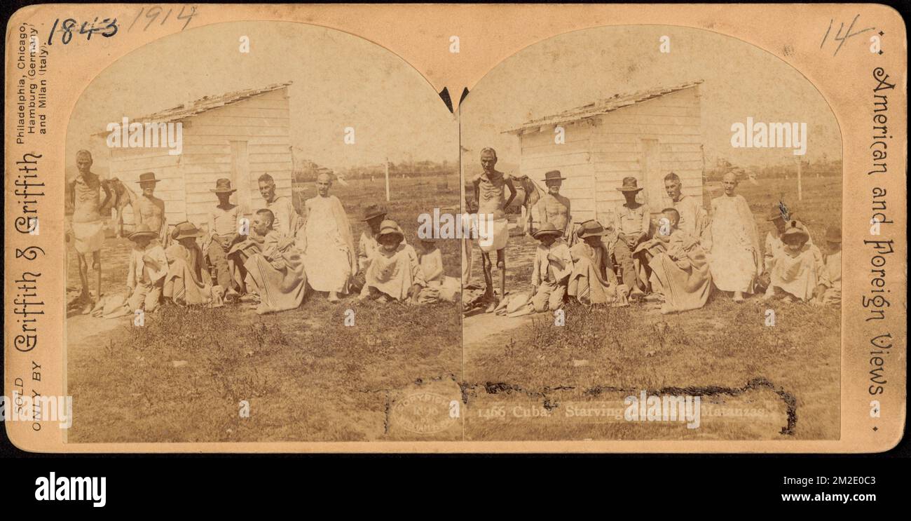 Cuba. Starving Cubans at Matanzas , Starvation, Sick persons, Medical ...