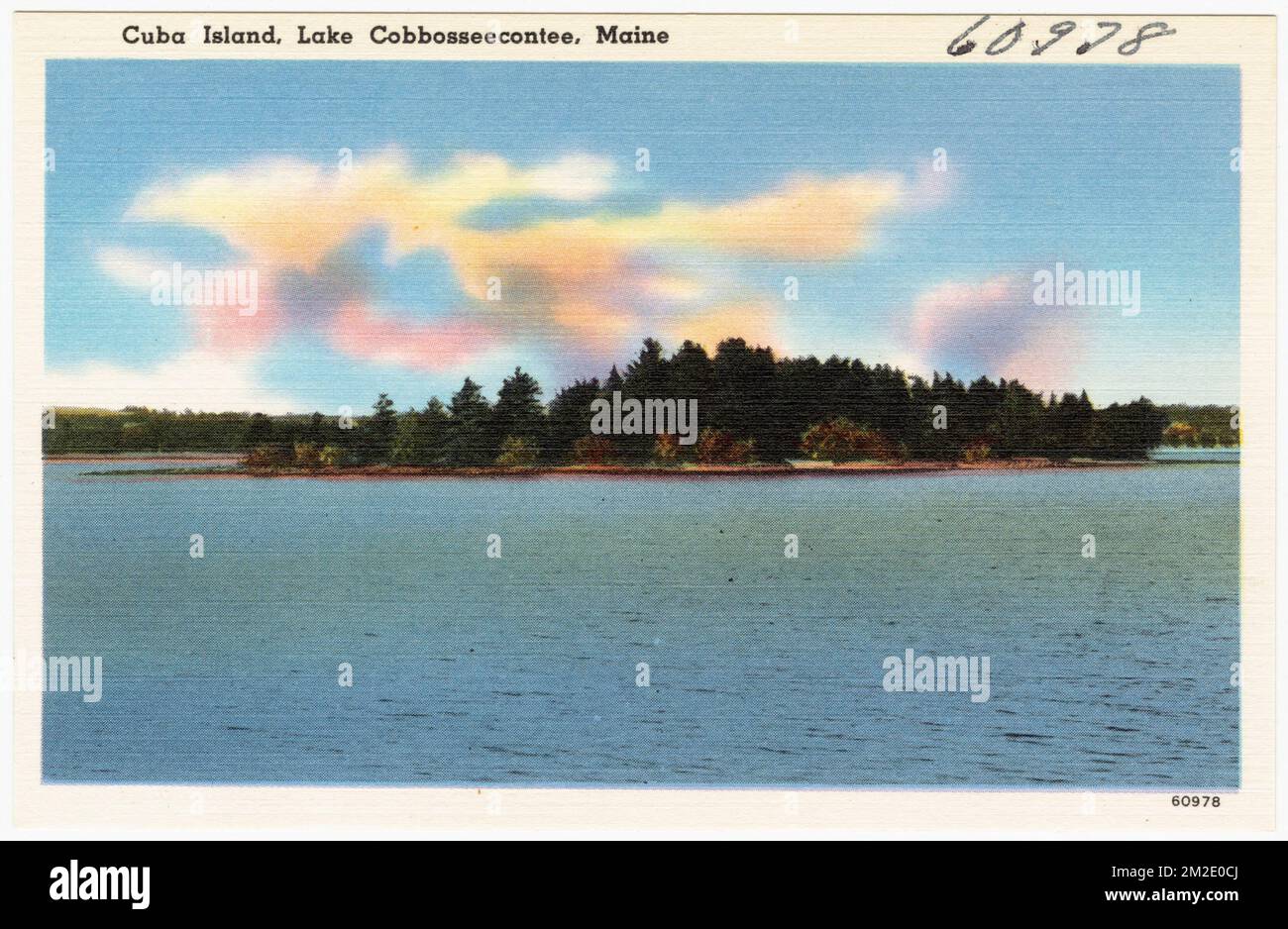 Cuba Island, Lake Cobbosseecontee, Maine , Lakes & ponds, Tichnor ...