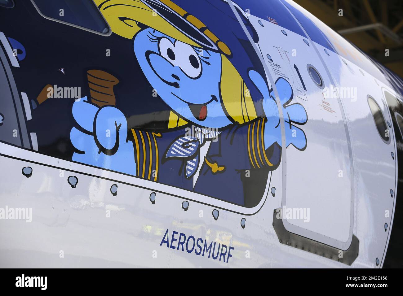 illustartion picture shows the presentation of the Smurfs (Smurfen ...