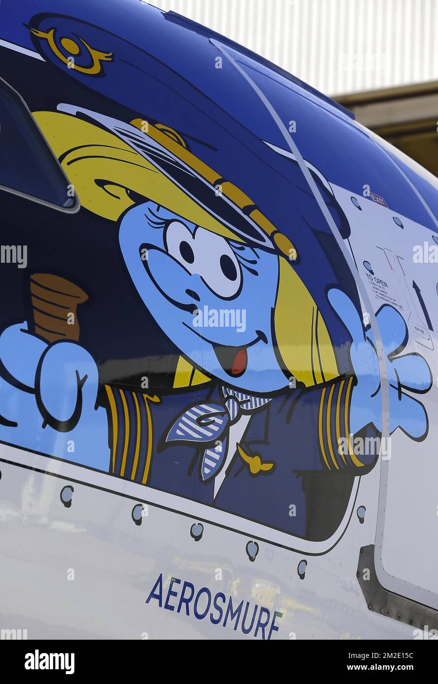 illustartion picture shows the presentation of the Smurfs (Smurfen ...