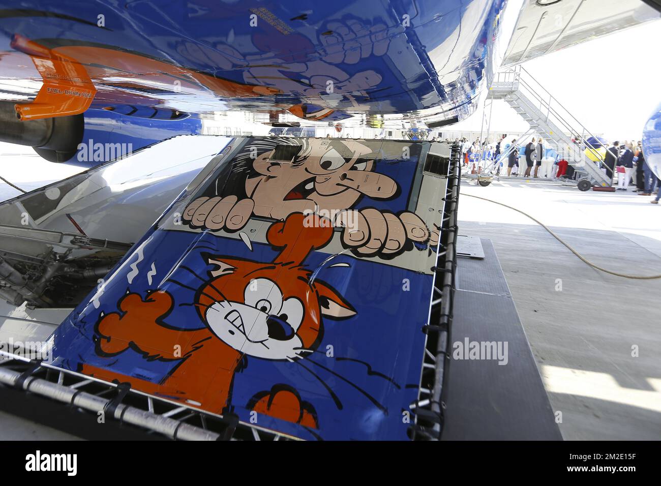 illustartion picture shows the presentation of the Smurfs (Smurfen ...