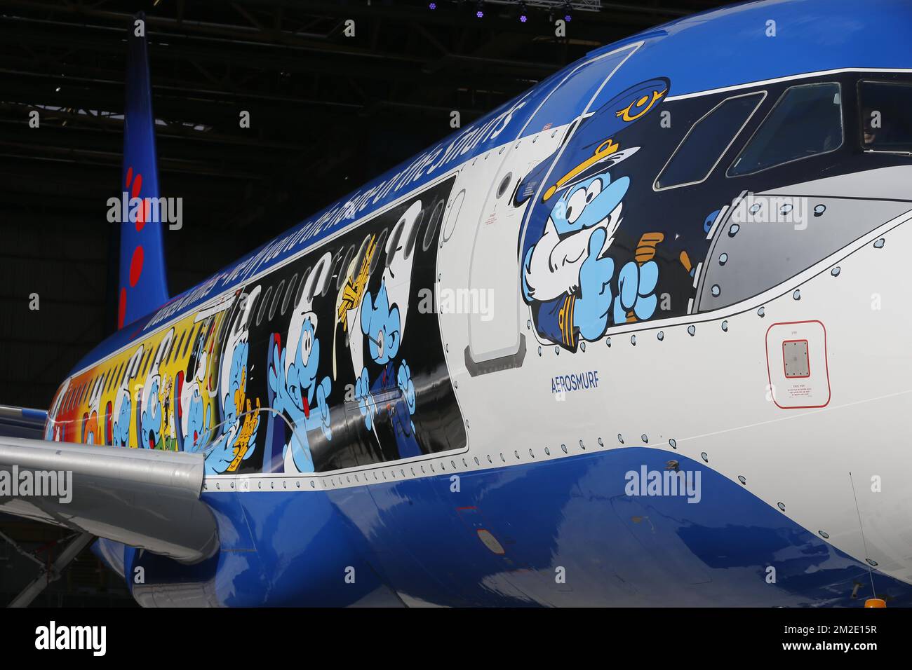 illustartion picture shows the presentation of the Smurfs (Smurfen ...