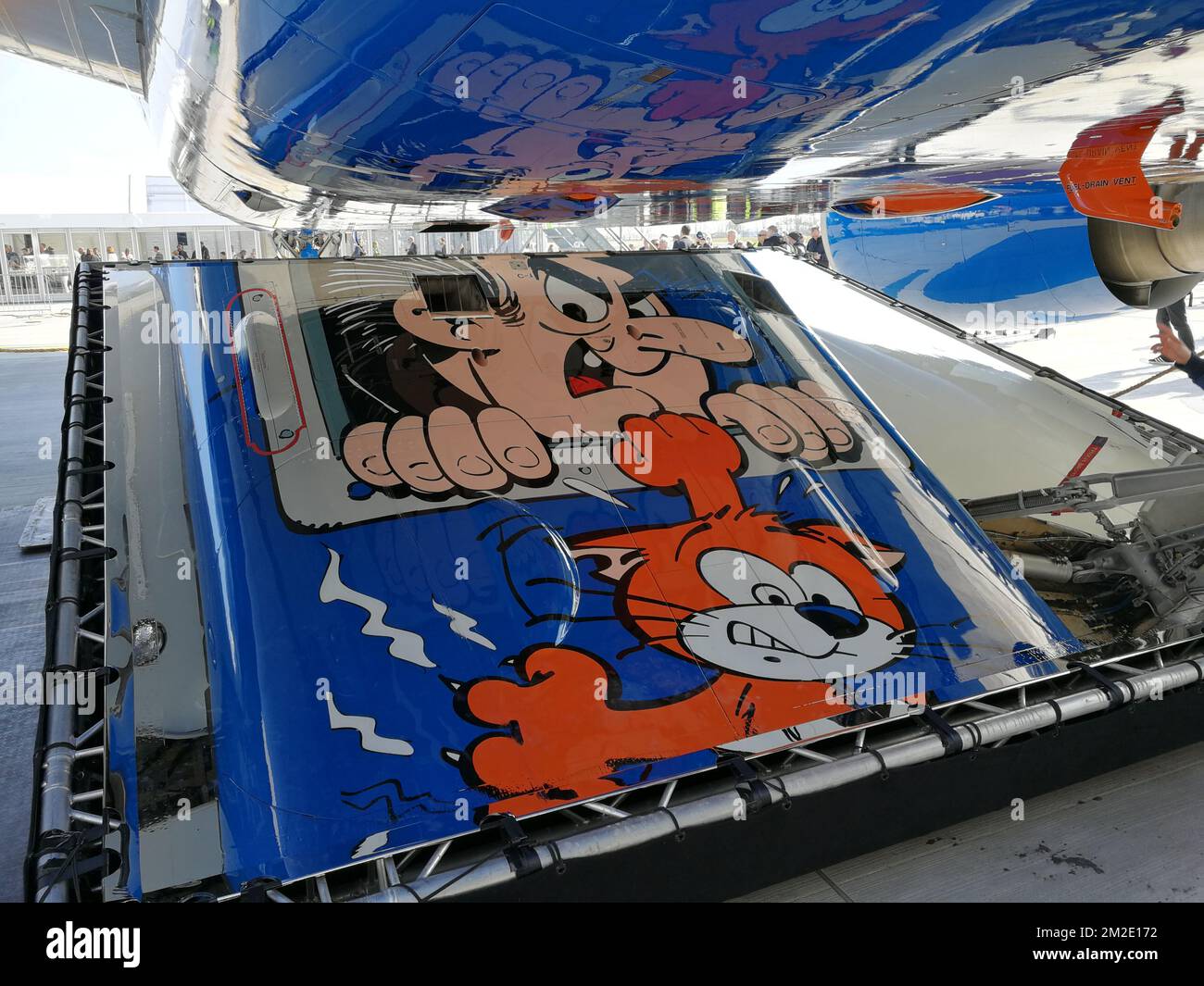 illustartion picture shows the presentation of the Smurfs (Smurfen ...