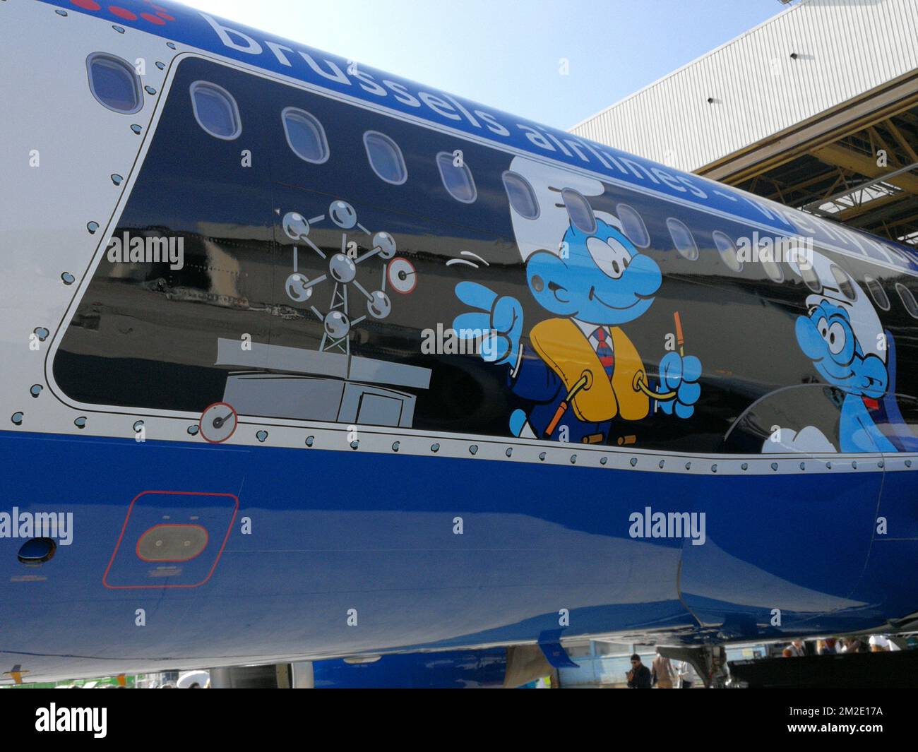 illustartion picture shows the presentation of the Smurfs (Smurfen ...