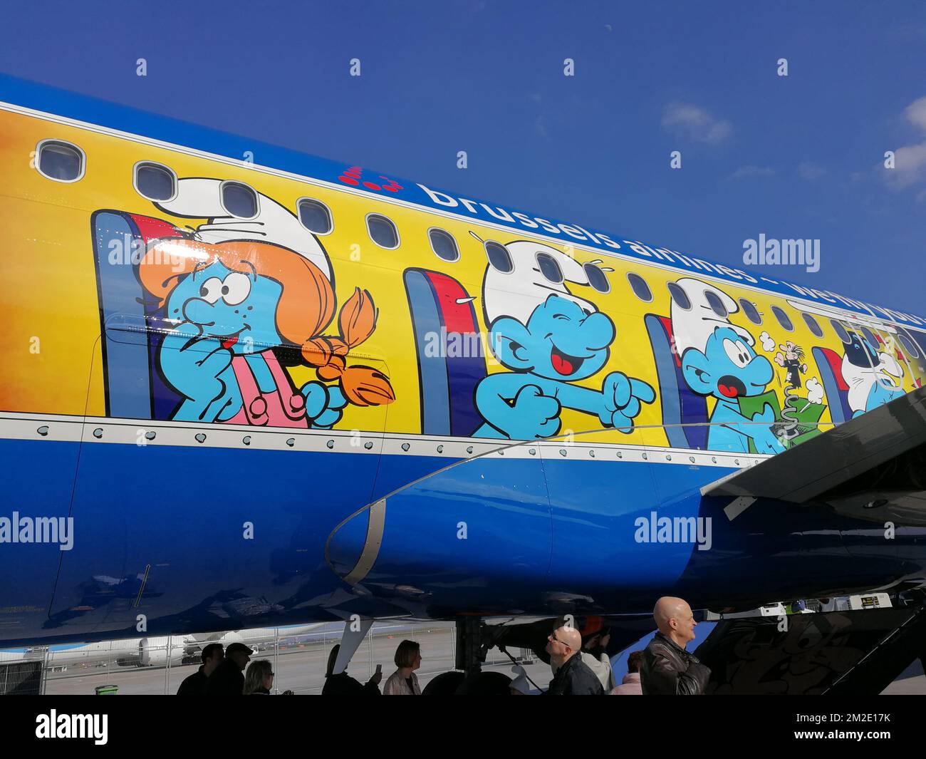 illustartion picture shows the presentation of the Smurfs (Smurfen ...