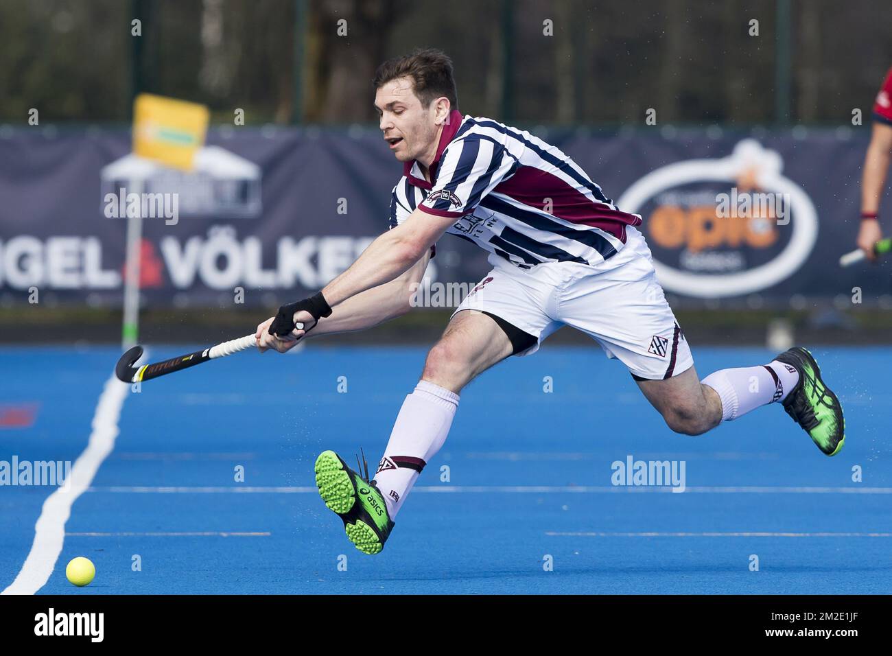 Herakles' Nick Haig pictured during a hockey game between Royal ...