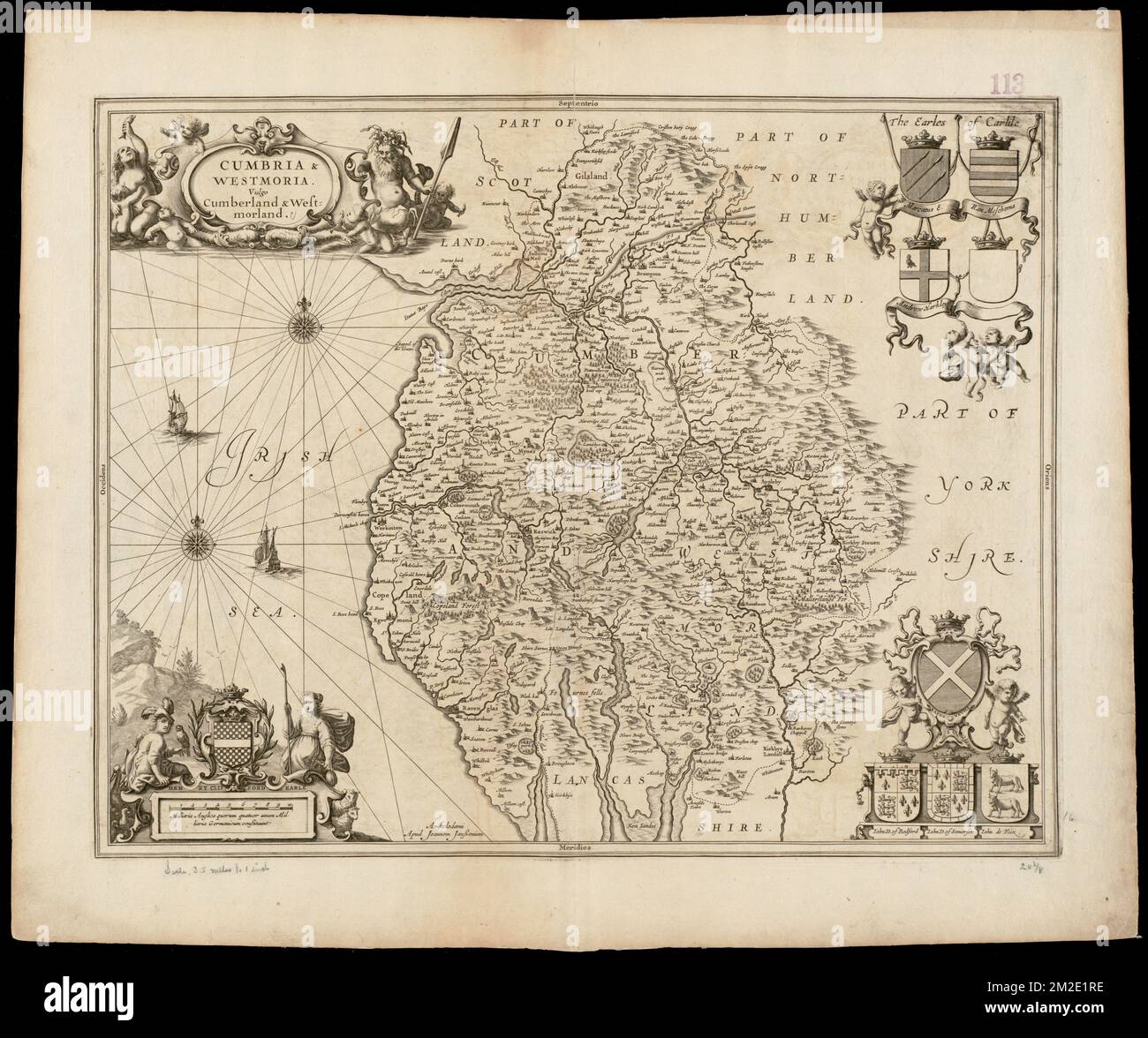 Cumbria & Westmoria : vulgo Cumberland & Westmorland , Cumberland ...