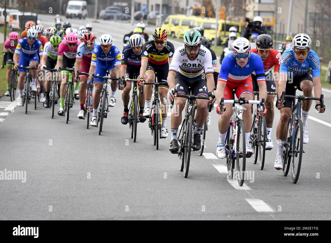 Belgian Philippe Gilbert of Quick-Step Floors, Belgian Oliver Naesen of ...