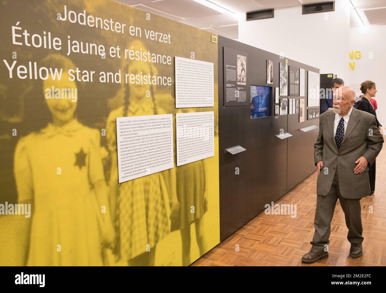 Holocaust survivor Simon Gronowski pictured during a visit to the ...