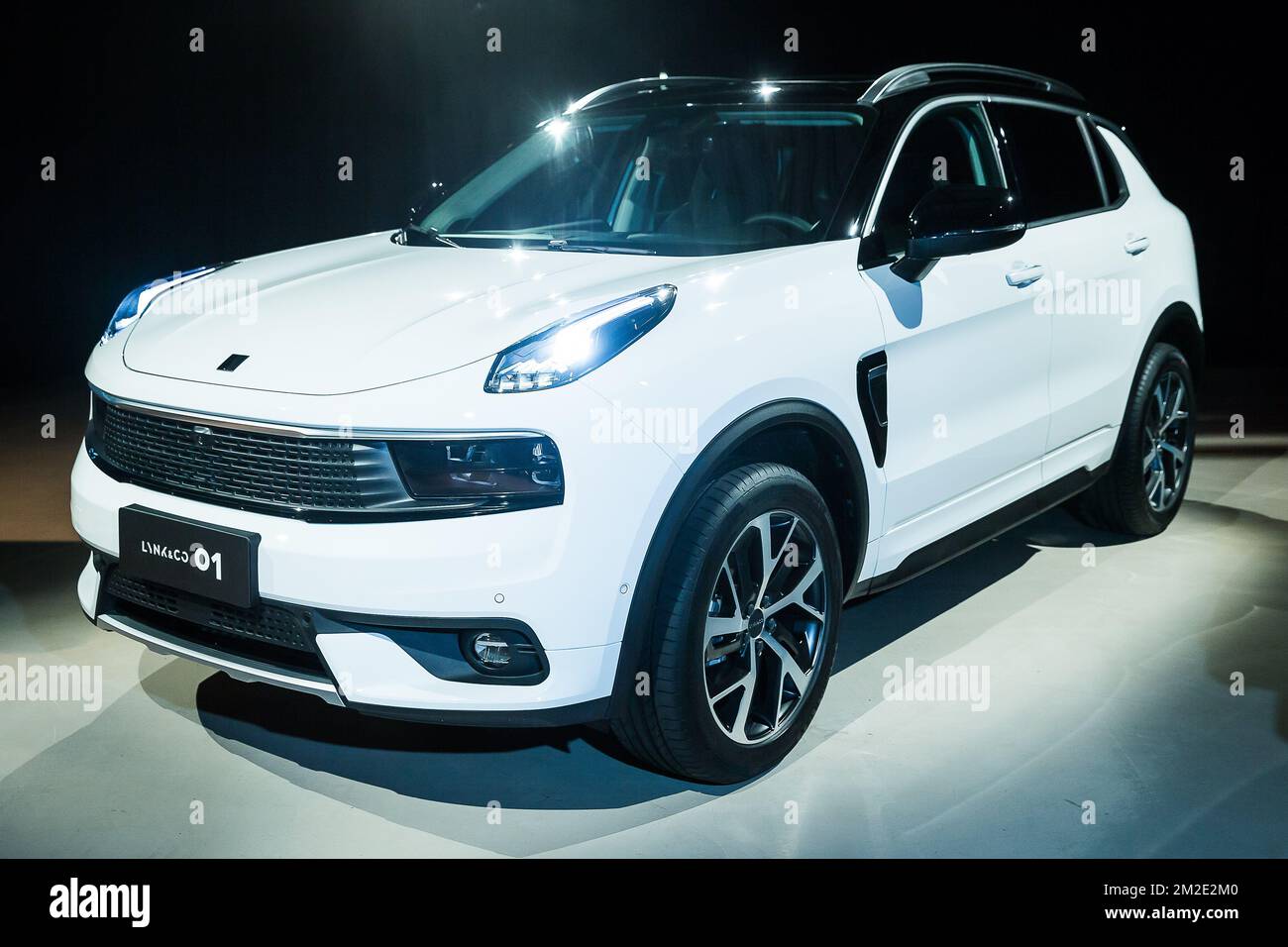 Illustration picture shows the presentation of the new brand of cars ...