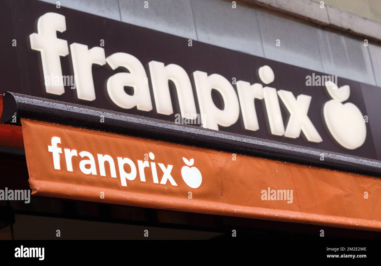 Illustration picture shows the new store of French supermarket chain ...