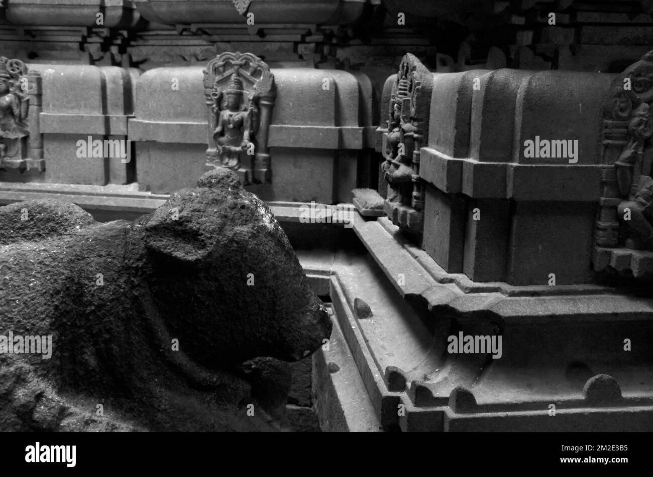 05 March 2015, Pune, India, Ancient Temple of hindu god shiva ...