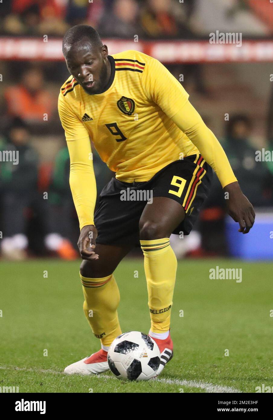 Belgium's Romelu Lukaku pictured in action during a friendly game ...