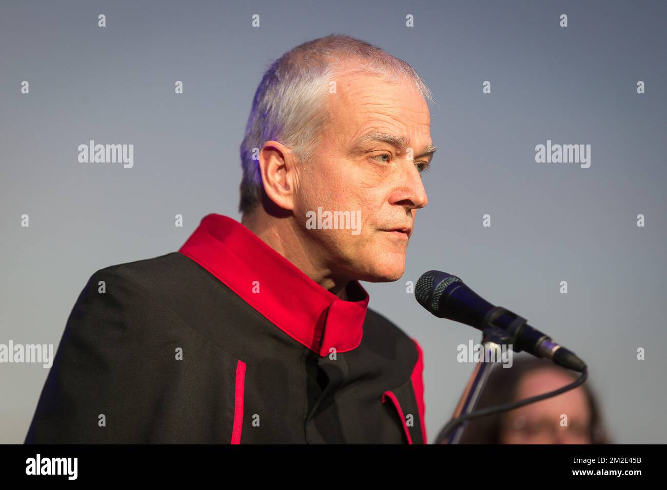 UAntwerpen rector Herman Van Goethem pictured during a ceremony for the ...