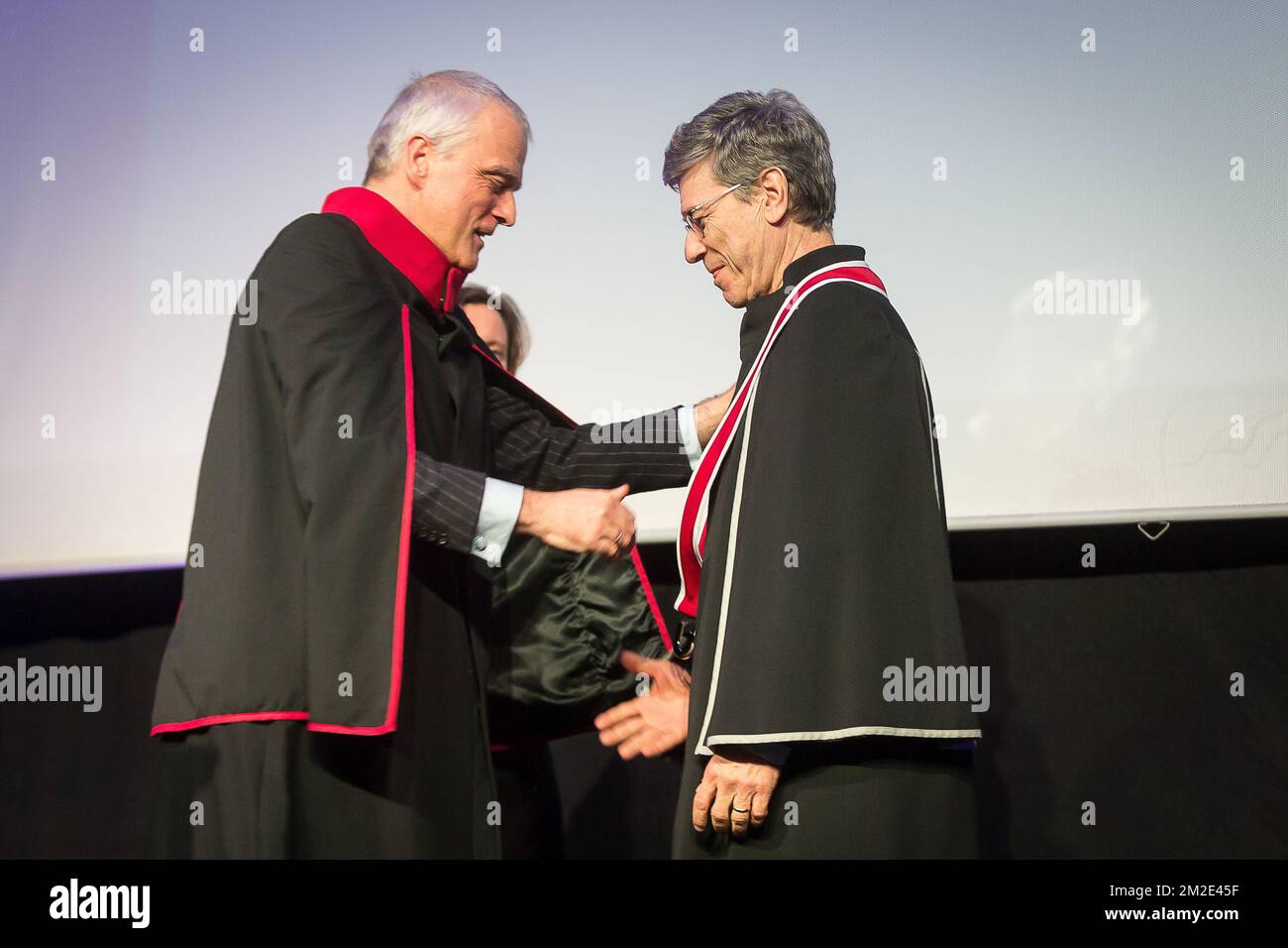 UAntwerpen rector Herman Van Goethem and Professor Jeffrey Sachs ...