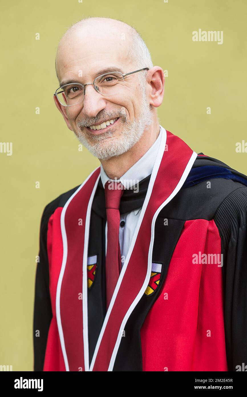 Professor Doctor Michael D. Slater poses for the photographer during a ...