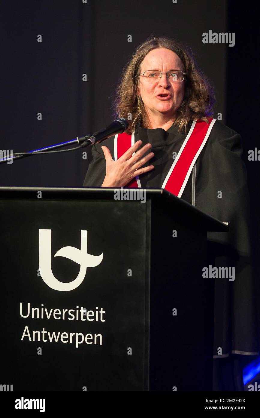 Professor Doctor Laurajane Smith pictured during a ceremony for the ...