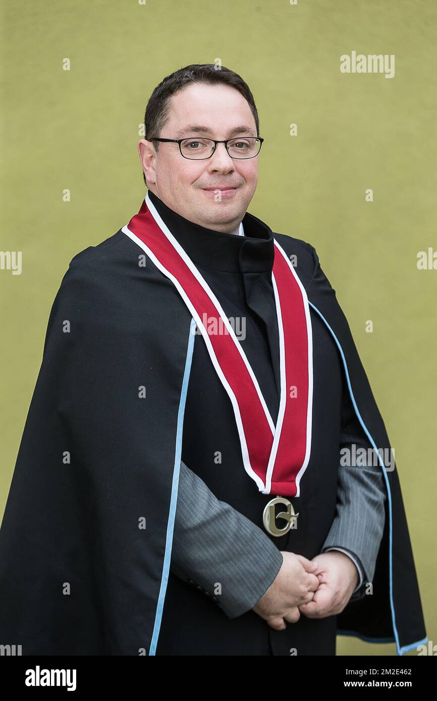 Professor Doctor John F. Cryan poses for the photographer during a ...
