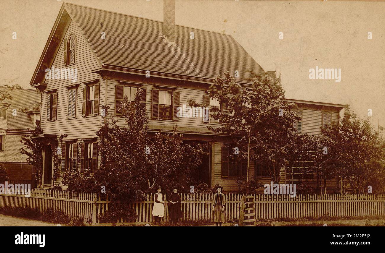 Cutler house before cyclone , Houses. Lawrence Stock Photo - Alamy