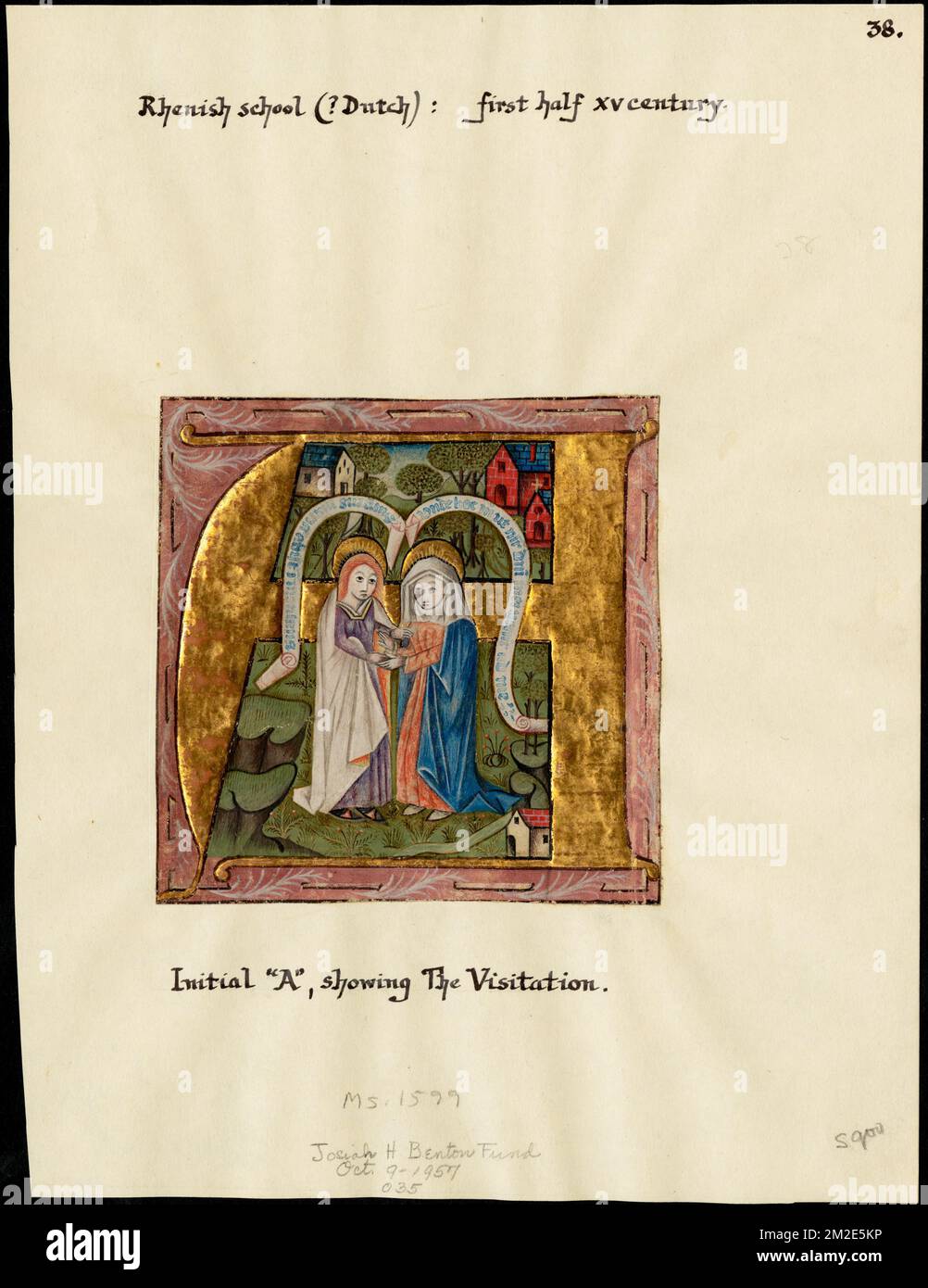 Cutting from a 15th-century antiphonal : in Latin ,. Medieval and Early ...