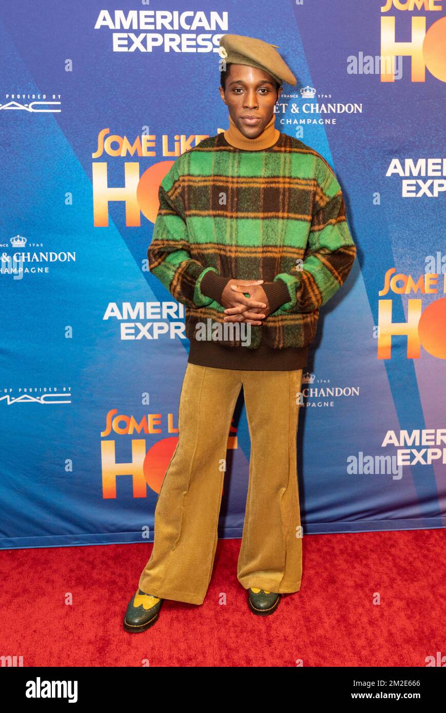 DeMarius R. Copes attends opening night for Some Like It Hot on ...