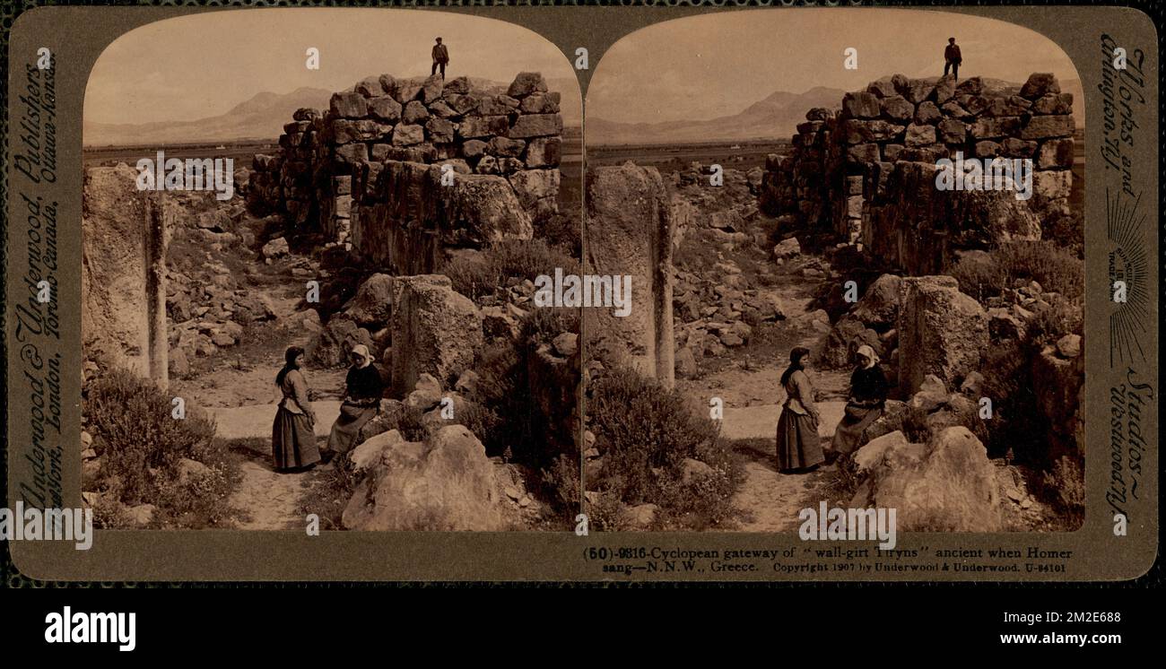 Cyclopean gateway of 'wall-girt Tiryns' ancient when Homer sang - N.N.W ...