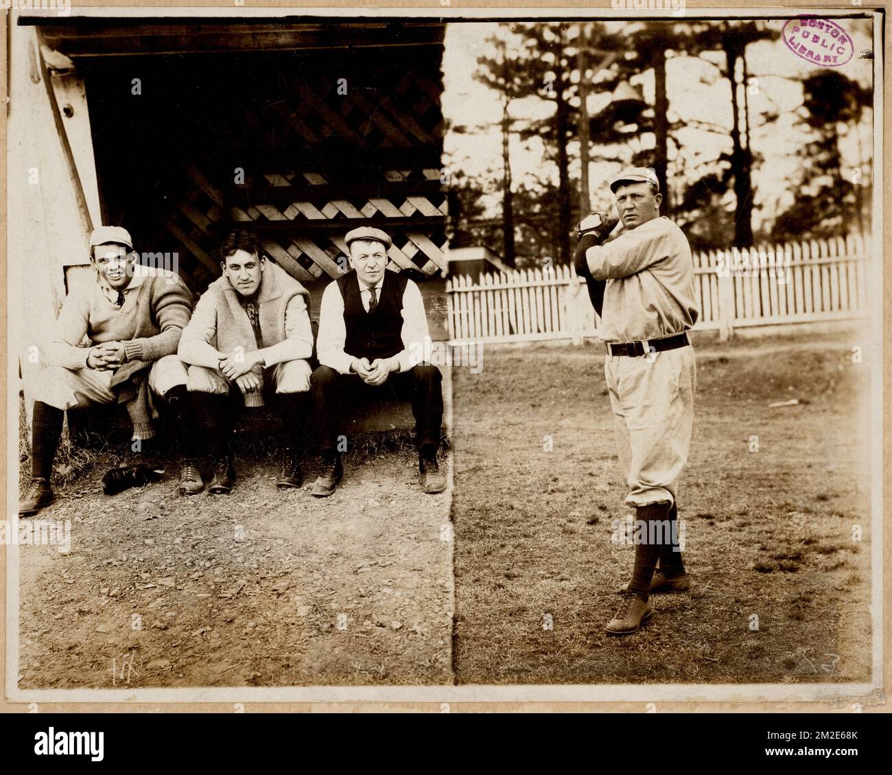 Cy Young Pitching/spectators in dugout , Basball players, Sports ...