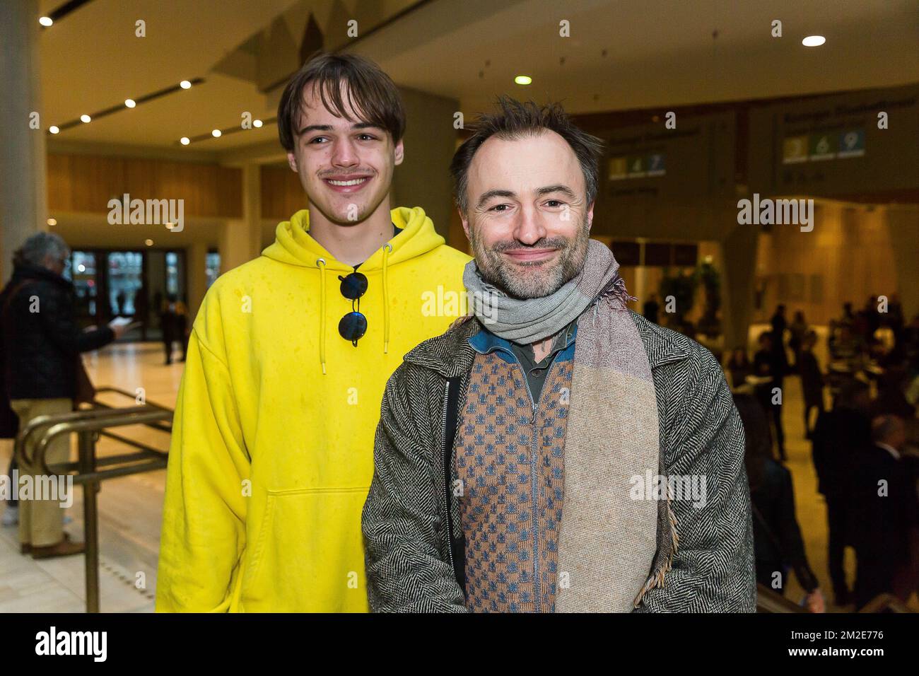 Dimitri Leue and son Ilya pictured on the red carpet at the arrival for ...