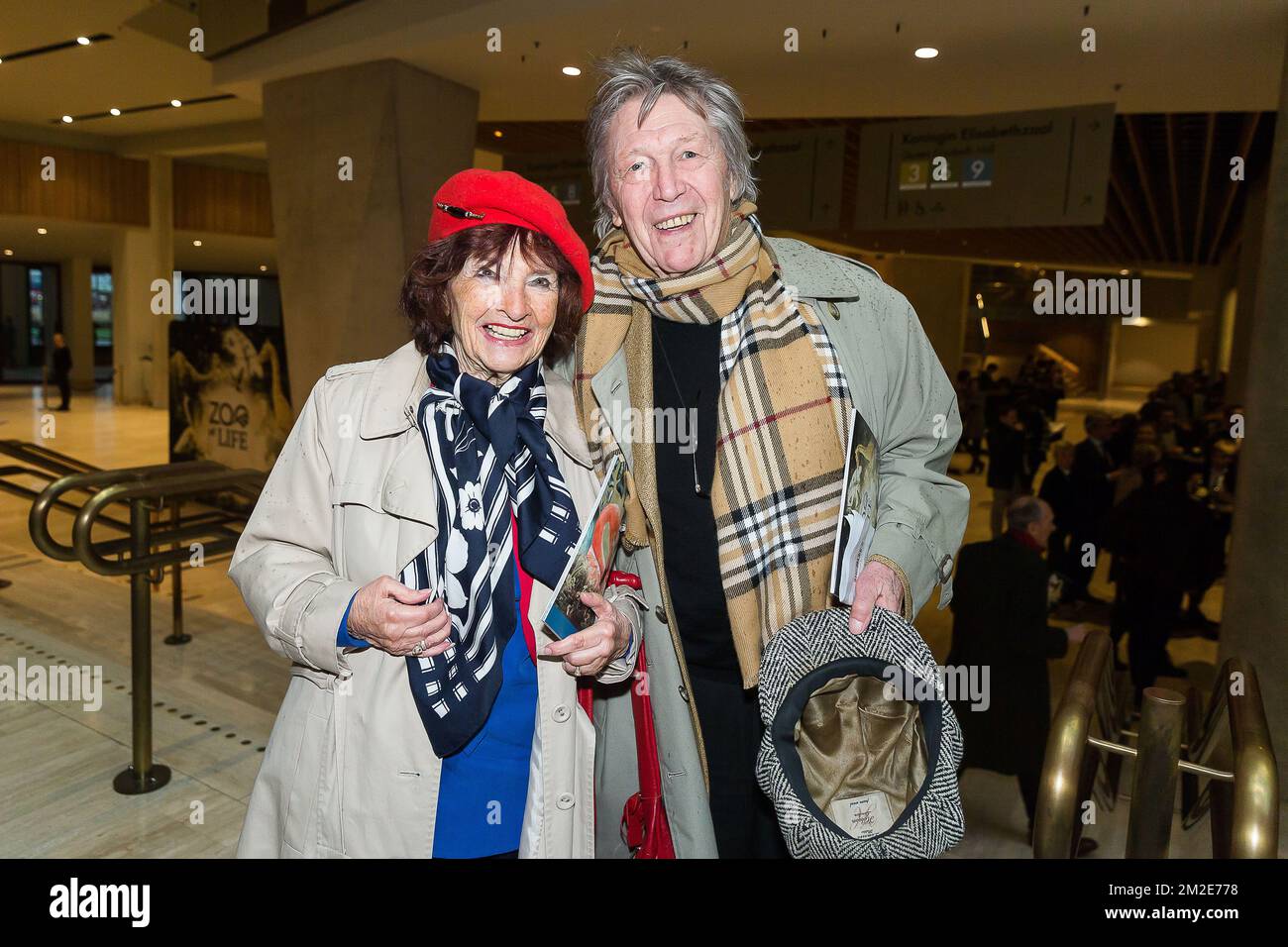 Actress Lea Cousin and husband Staf pictured on the red carpet at the ...