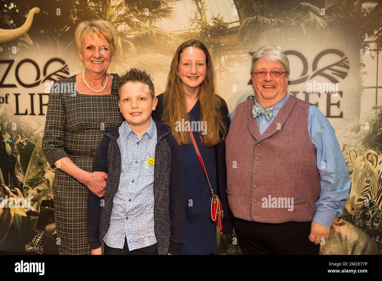 Luc Caals and his family pictured on the red carpet at the arrival for ...