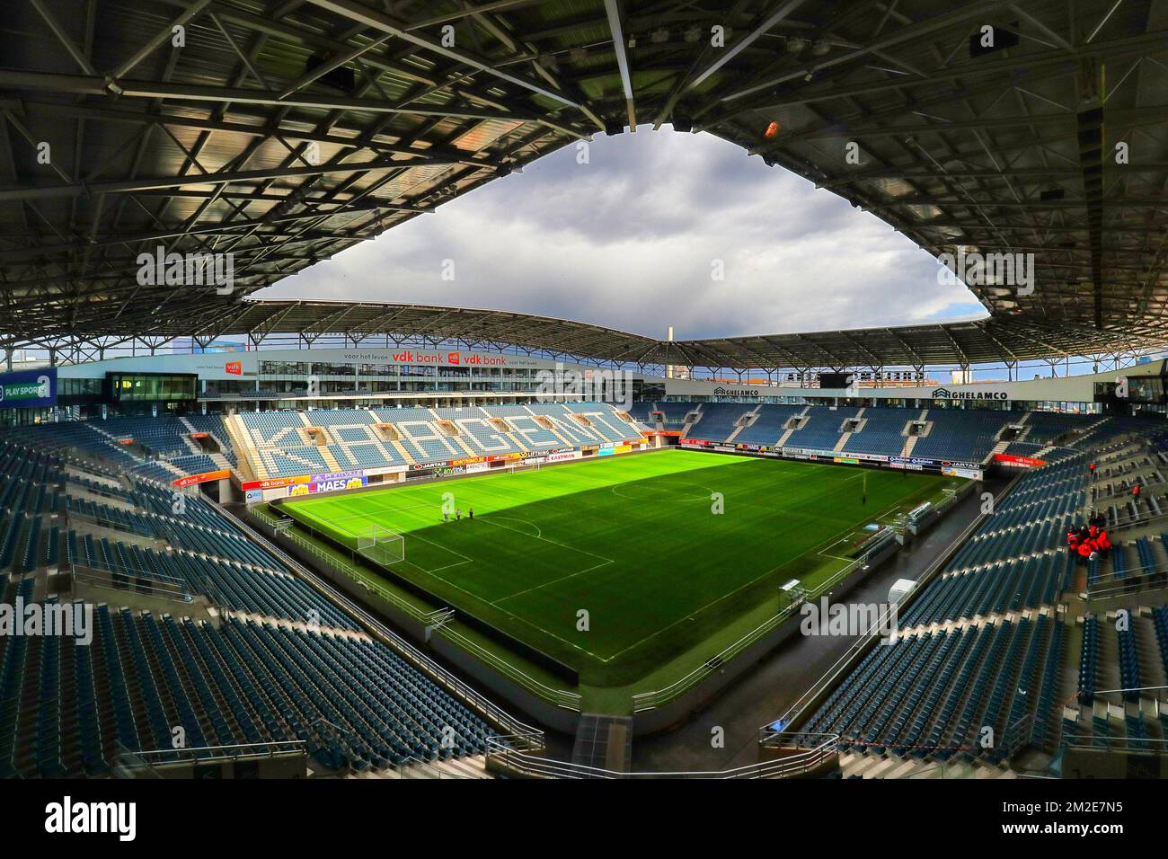 Illustration picture shows the Ghelamco Arena stadium ahead of a ...