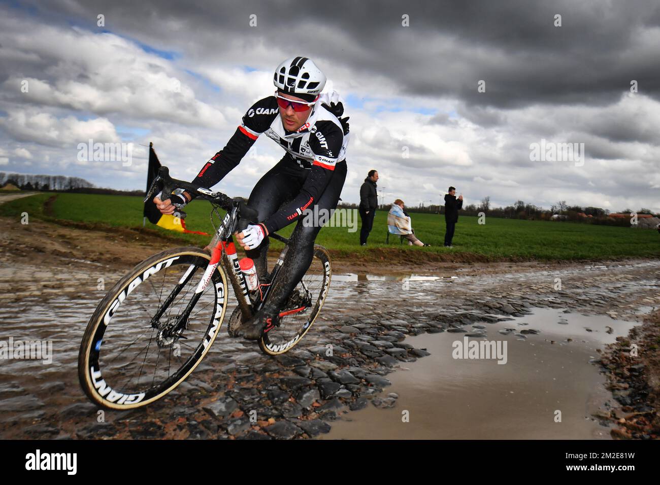 Belgian Edward Theuns of Team Sunweb pictured in action during a track ...