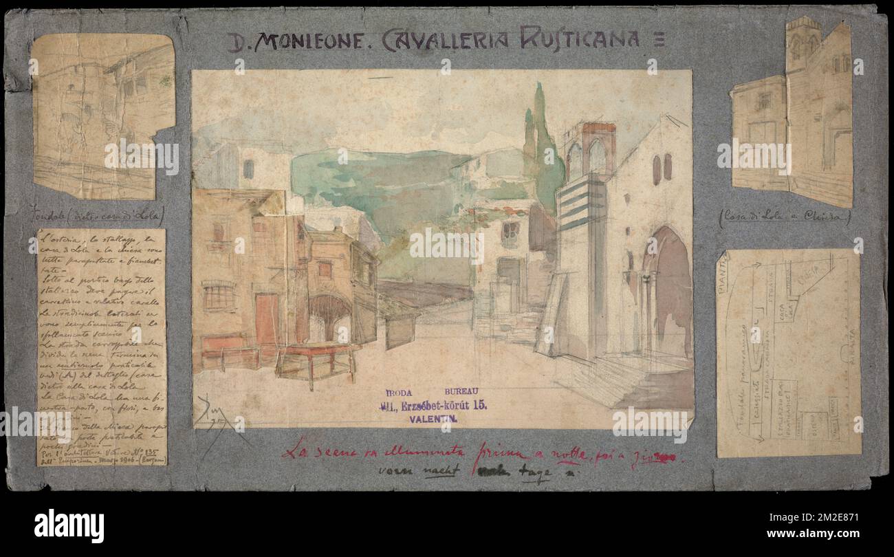 D. Monleone. Cavalleria Rusticana , Operas & operettas, Sets ...