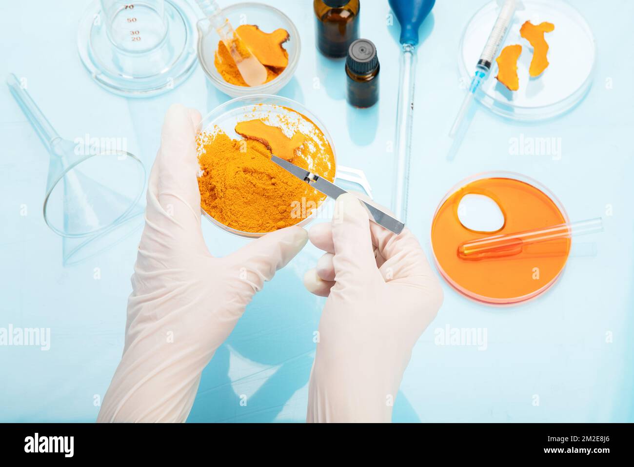 Medicine research of curcuma properties with the help of laboratory ...