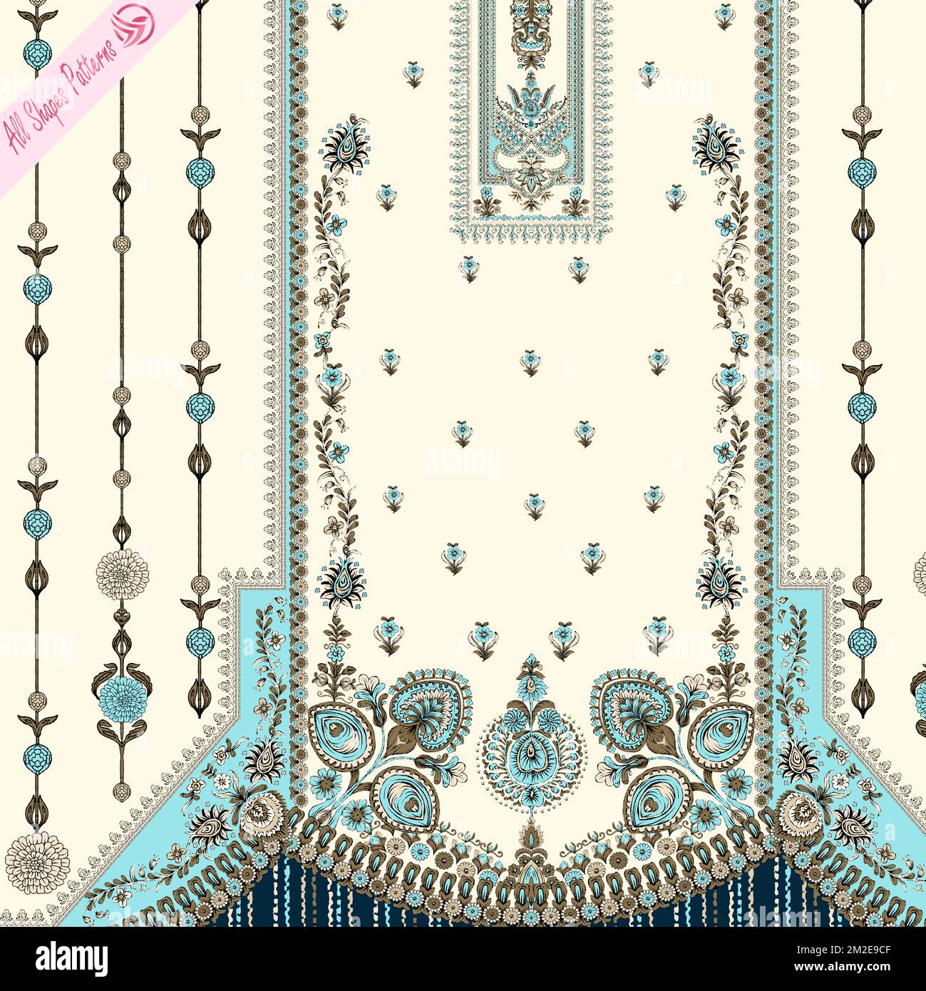 Digital And Textile Print Design Image Stock Photo - Alamy