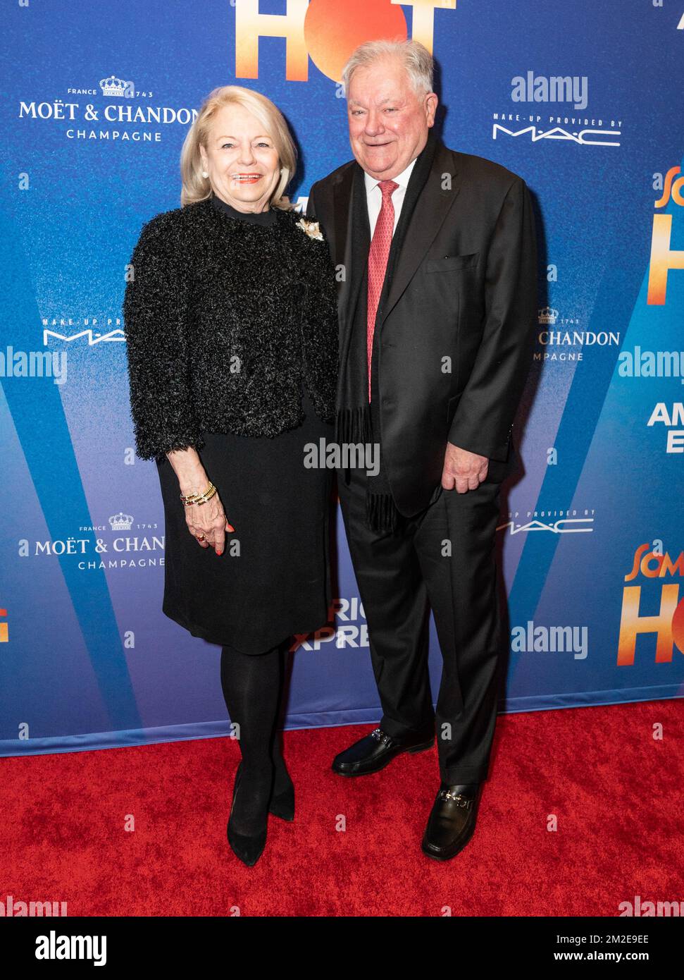 Helen Wankel and Robert Wankel attend opening night for Some Like It ...