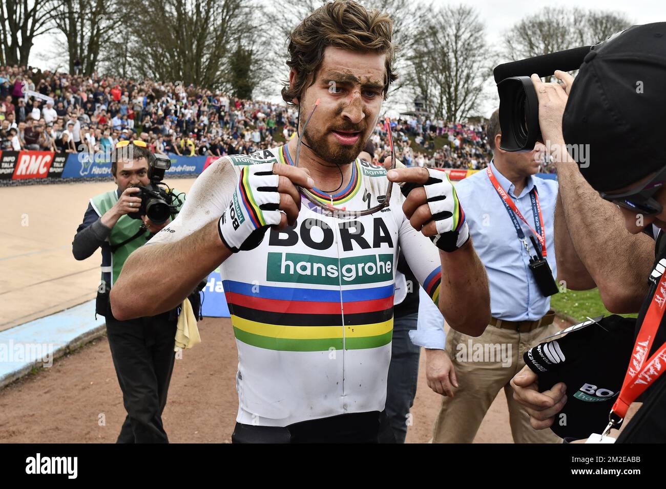 Slovakian Peter Sagan of Bora-Hansgrohe pictured after winning the ...