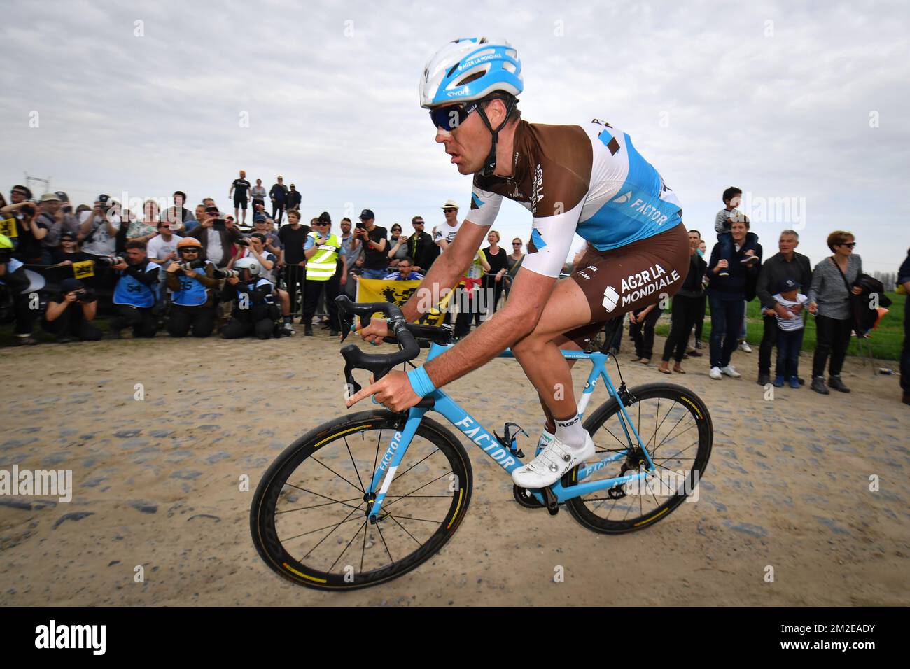 Belgian Stijn Vandenbergh of AG2R La Mondiale pictured in action during ...