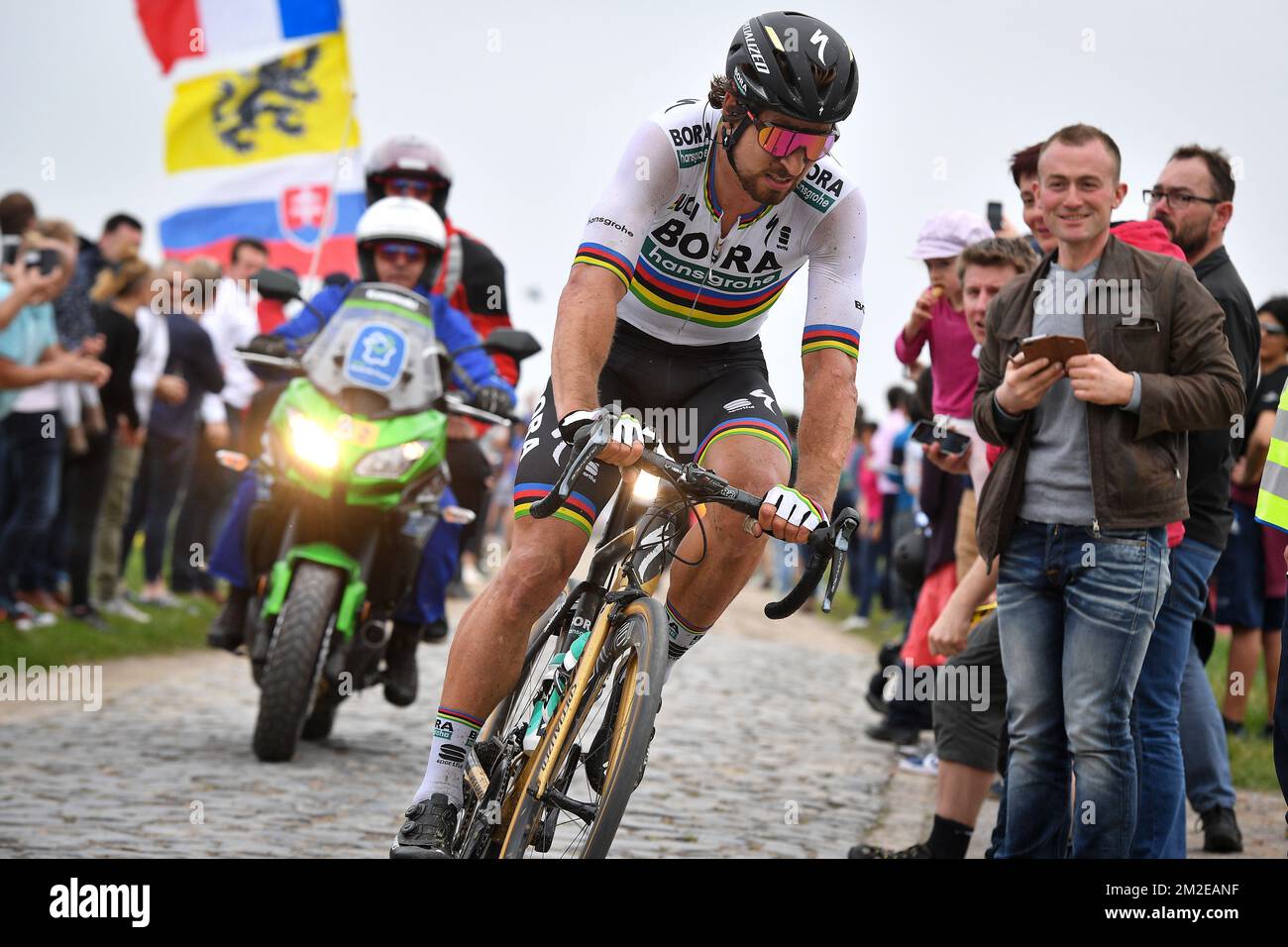 Slovakian Peter Sagan of Bora-Hansgrohe pictured in action during the ...