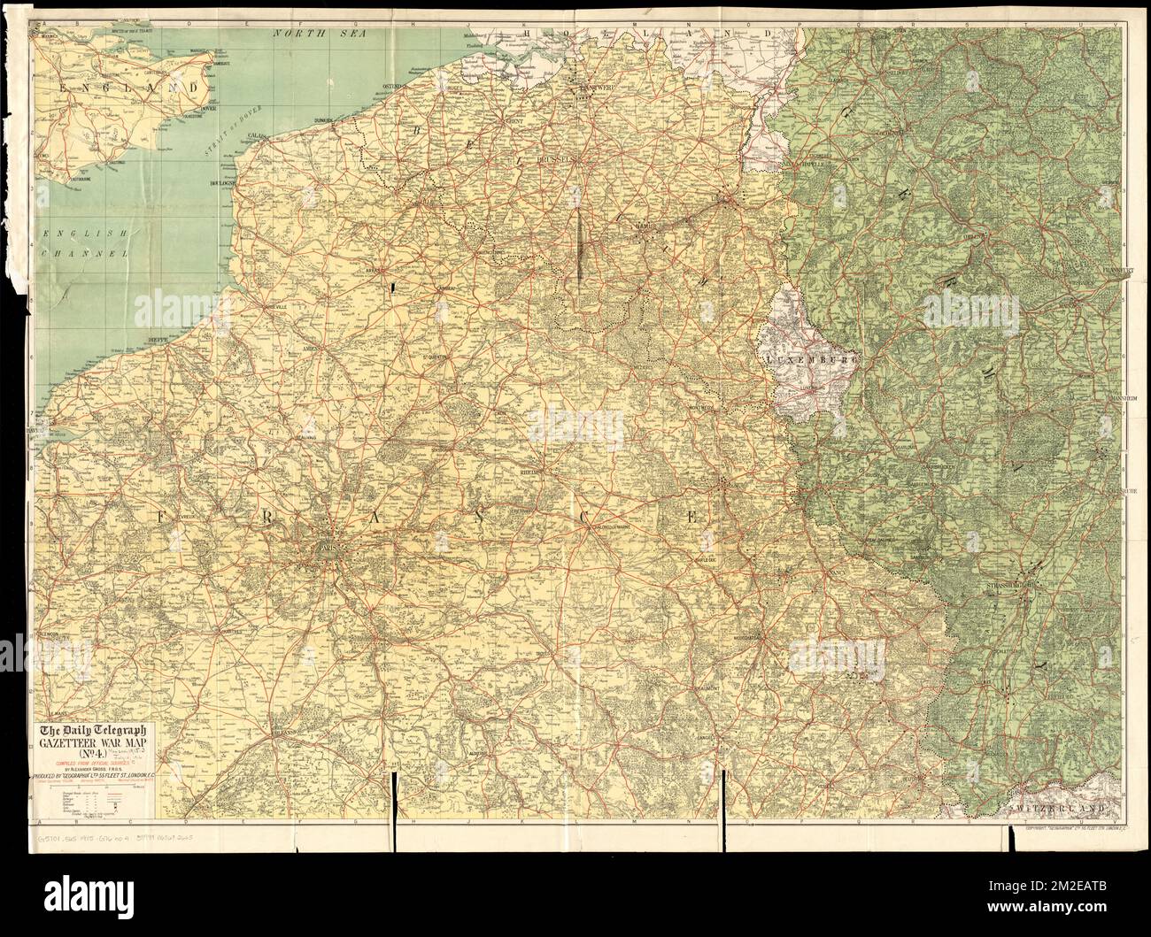The Daily Telegraph gazetteer war map (no. 4) , World War, 1914-1918 ...