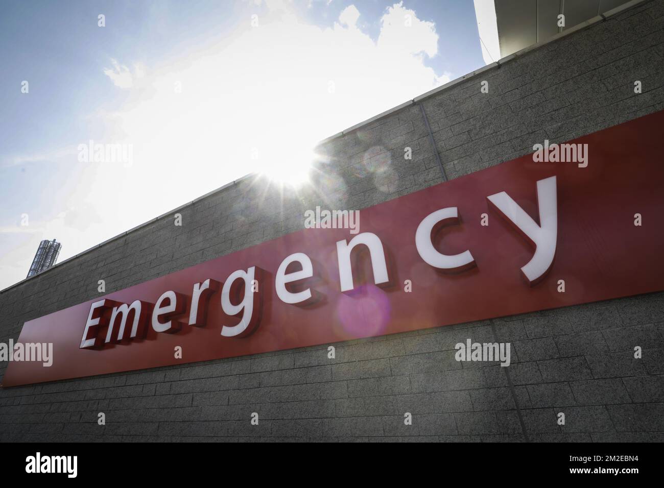 Illustration picture shows outside view of the Emergency at the Chirec ...