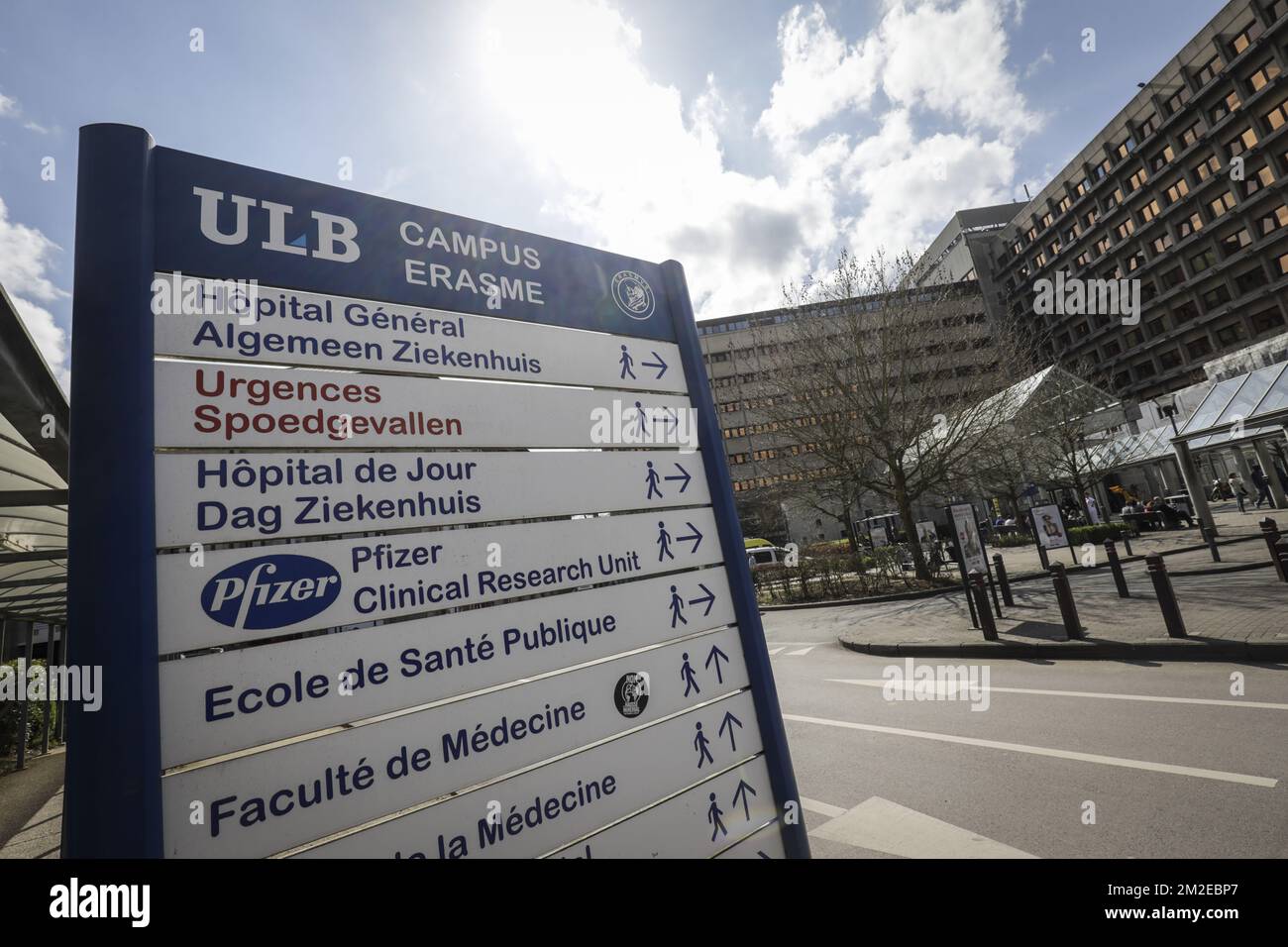 Illustration picture shows the Erasme hospital (the hospital of ULB ...