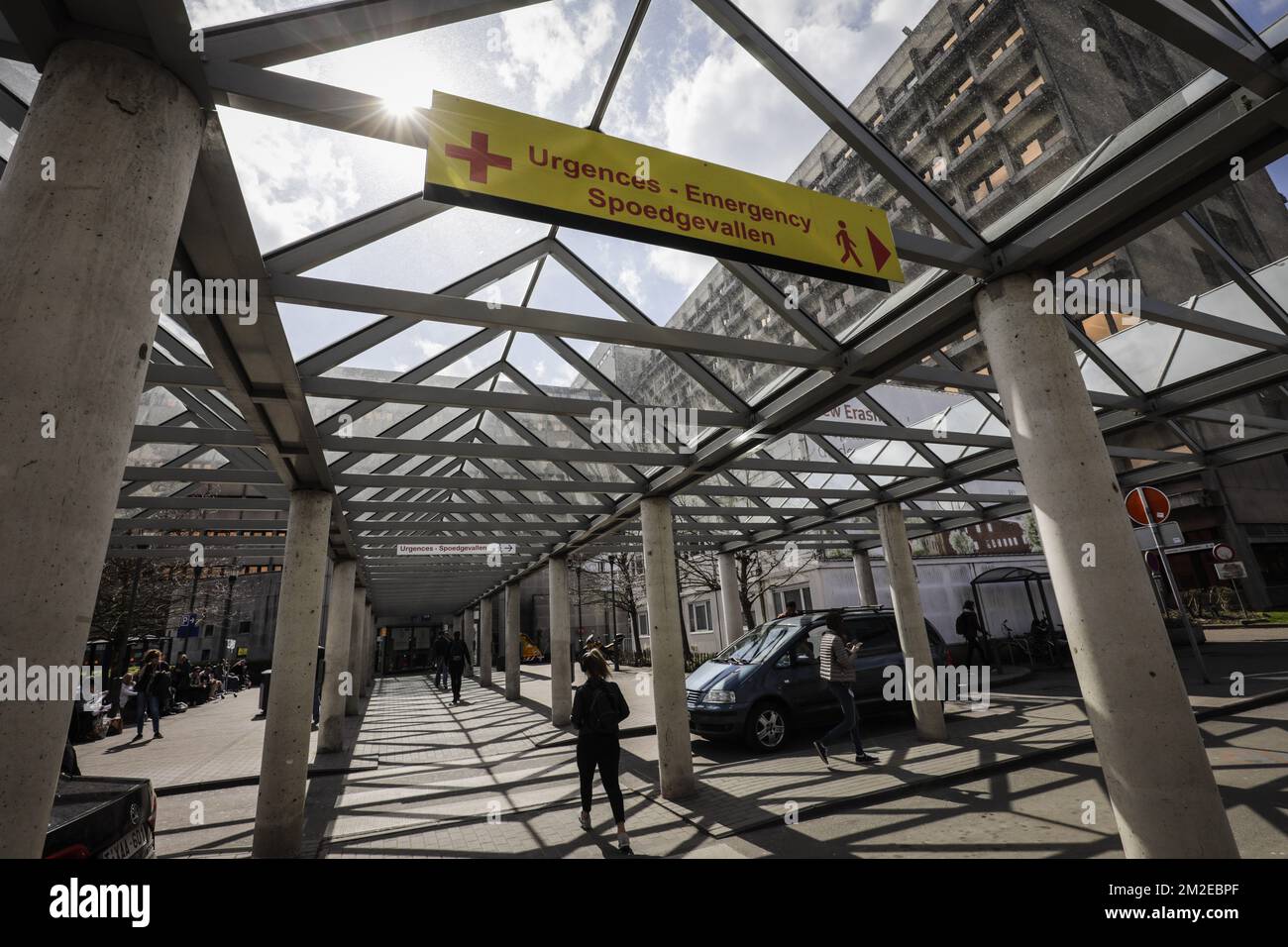 Illustration picture shows the Erasme hospital (the hospital of ULB ...