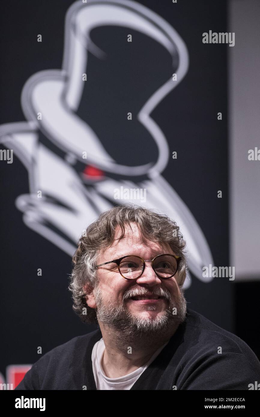 Mexican film director Guillermo del Toro pictured during a masterclass ...